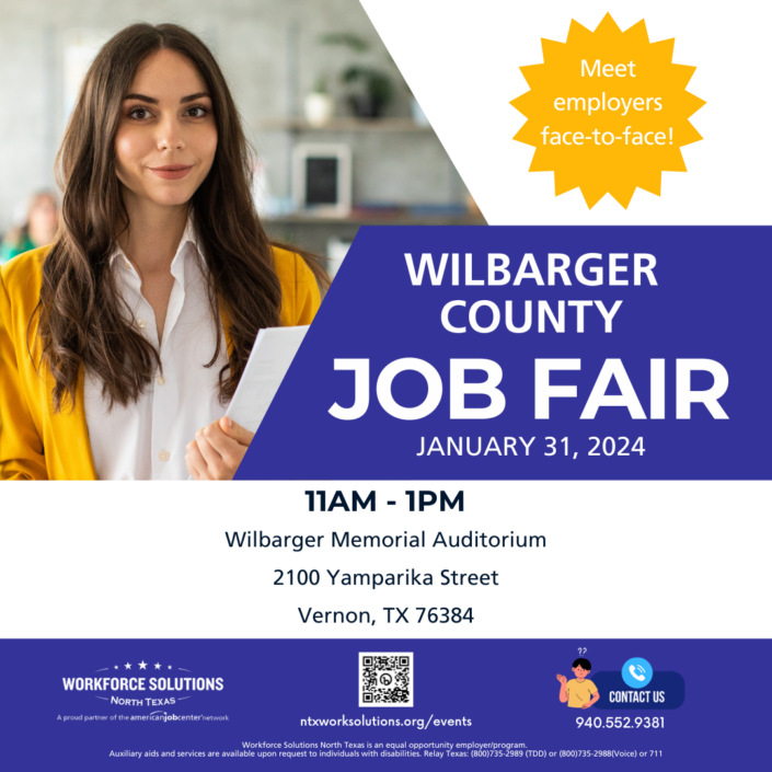 JOB FAIR: Wilbarger County - Workforce Solutions North Texas