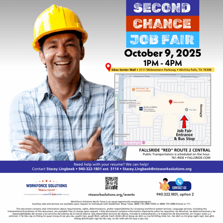 Second Chance Job Fair - Workforce Solutions North Texas